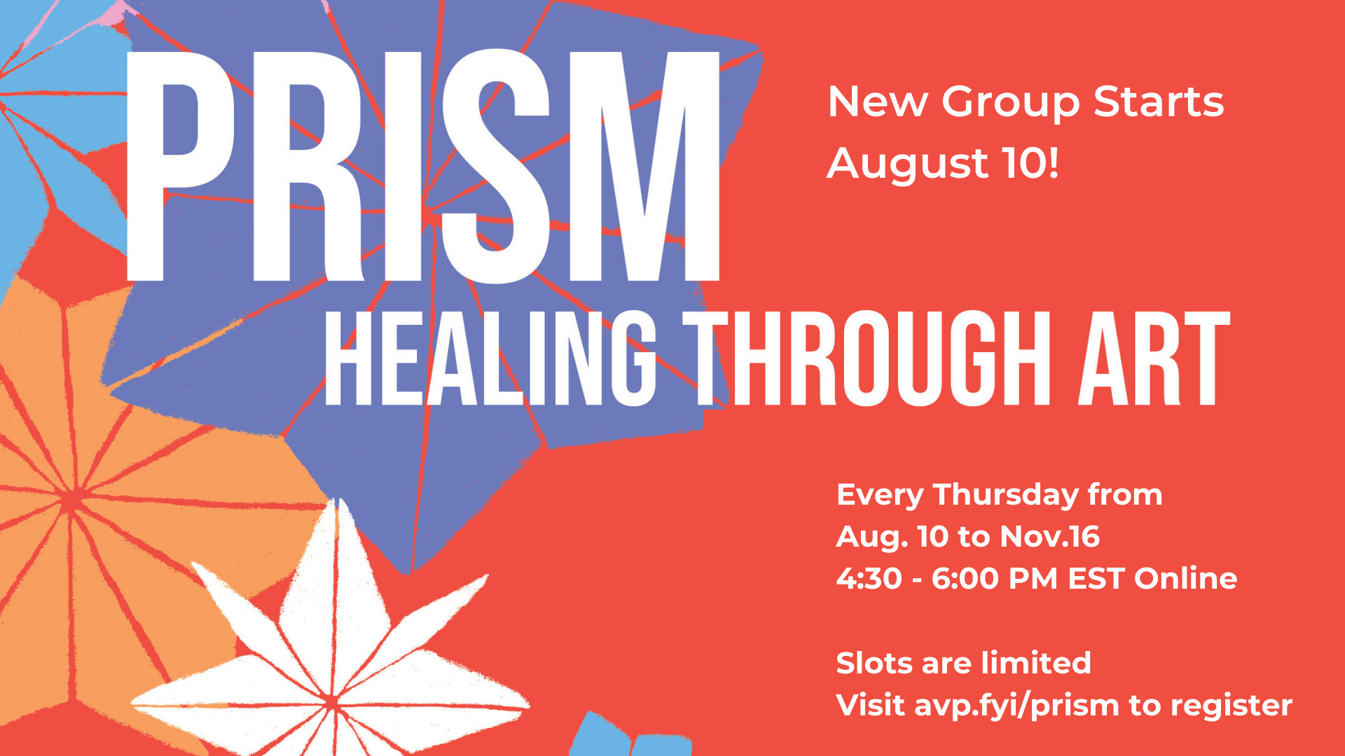 AVP's Art Therapy Group PRISM Fall 2023 - NYC Anti-Violence Project